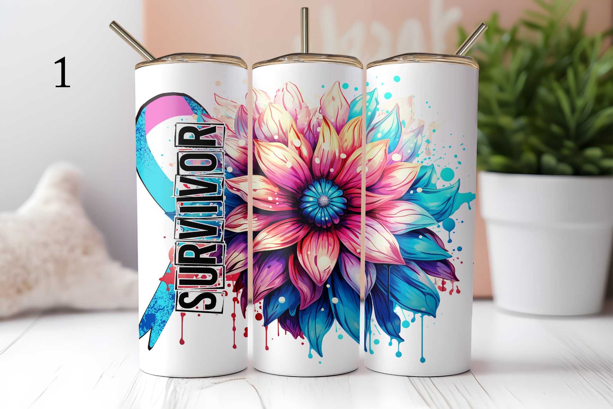 Survivor Colors w Flowers – Lana Denzie Designs